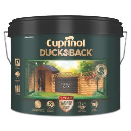 Cuprinol Ducksback 9Ltr Forest Oak Shed Fence Paint Screwfix