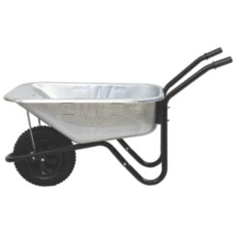 Walsall Professional Pneumatic Wheels Wheelbarrow Galvanised 120Ltr ...