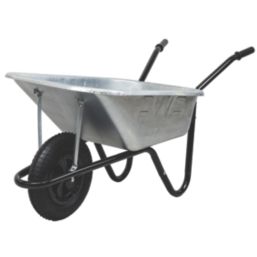 Walsall Professional Pneumatic Wheels Wheelbarrow Galvanised 120Ltr ...