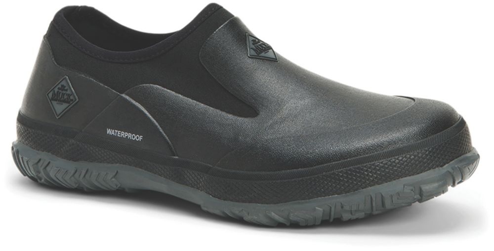Muck Boots Size 8 Black Waterproof Slip-On Non Safety Shoes - Screwfix