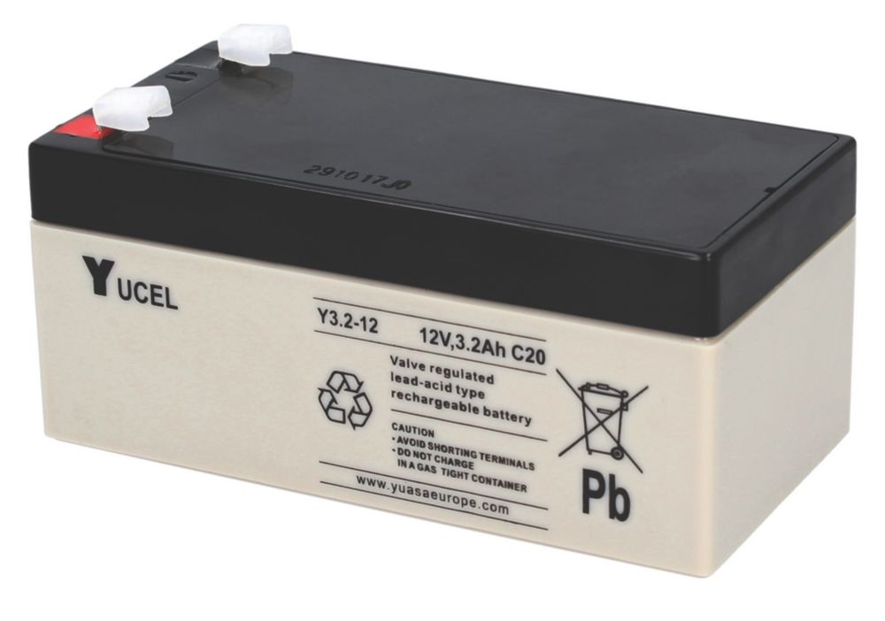 Axiom Sealed Lead Acid Battery 12V 3.2Ah - Screwfix