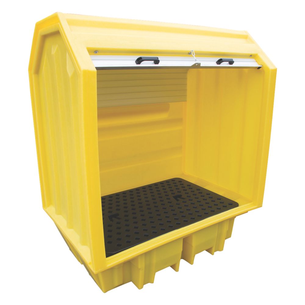 Essentials BP2HC 230Ltr Covered Bund Pallet 990mm x 1490mm x 1690mm ...