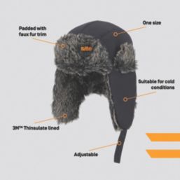 Site Hislop Hat Black - Screwfix