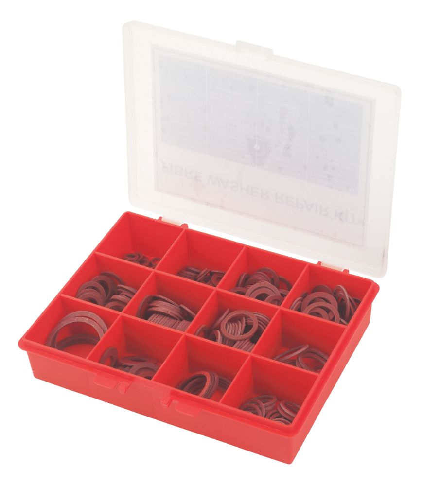 Fibre Washer Set 330 Pcs | Plumbing Washers | Screwfix.com