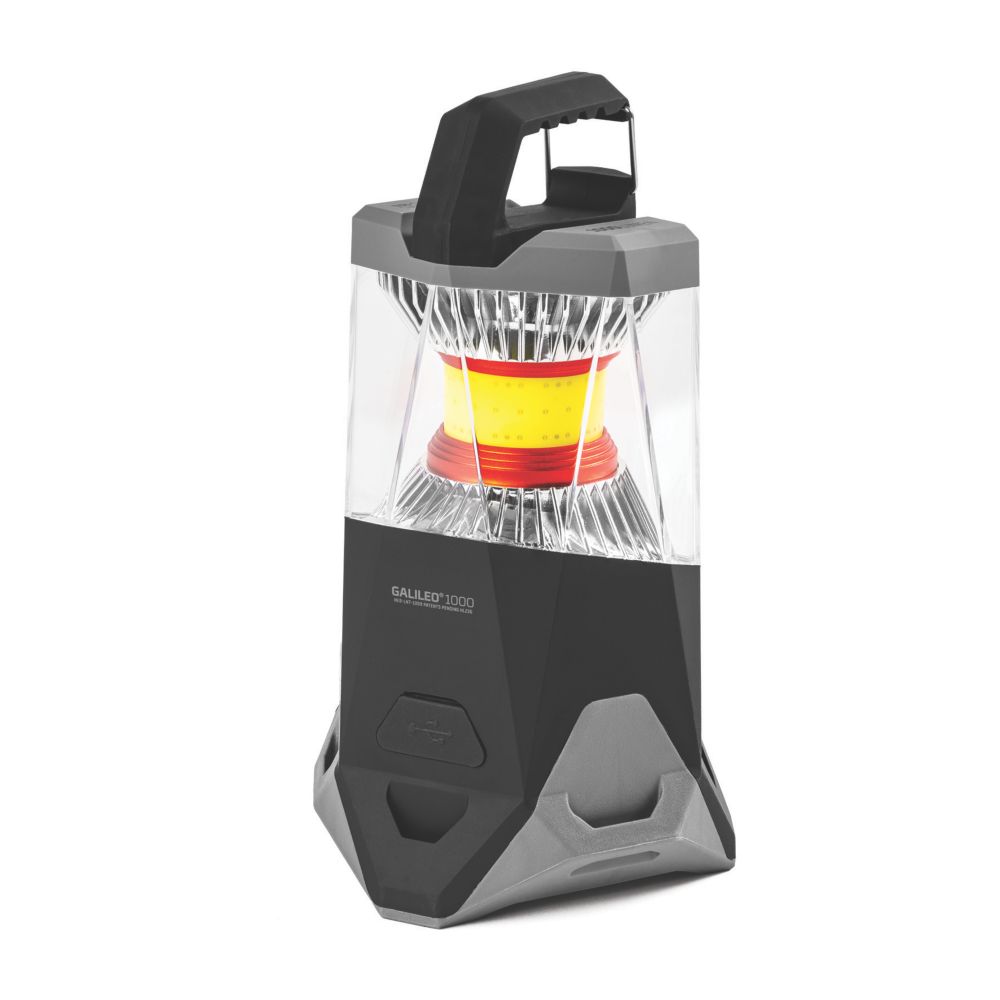 Nebo Galileo 1000 Flex Rechargeable LED Worklight with Power Bank Smoke ...