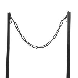 Essentials Side-Welded Black Long Link Chain 4mm x 2.5m - Screwfix