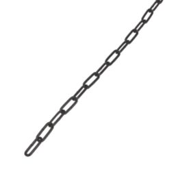 Essentials Side-Welded Black Long Link Chain 4mm x 2.5m - Screwfix