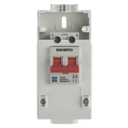 Lewden 100A 1+N Isolator Switch - Screwfix