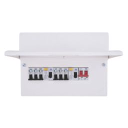British General Fortress 12-Module 6-Way Populated High Integrity Dual RCD Consumer Unit - Screwfix