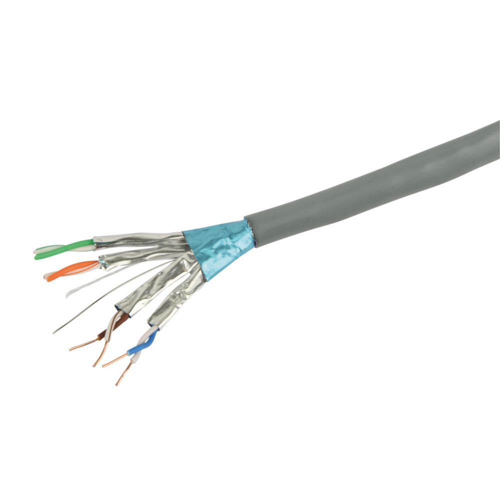 Labgear Cat 6a Blue 8-Pair 8-Core Shielded Ethernet Cable 305m Drum ...