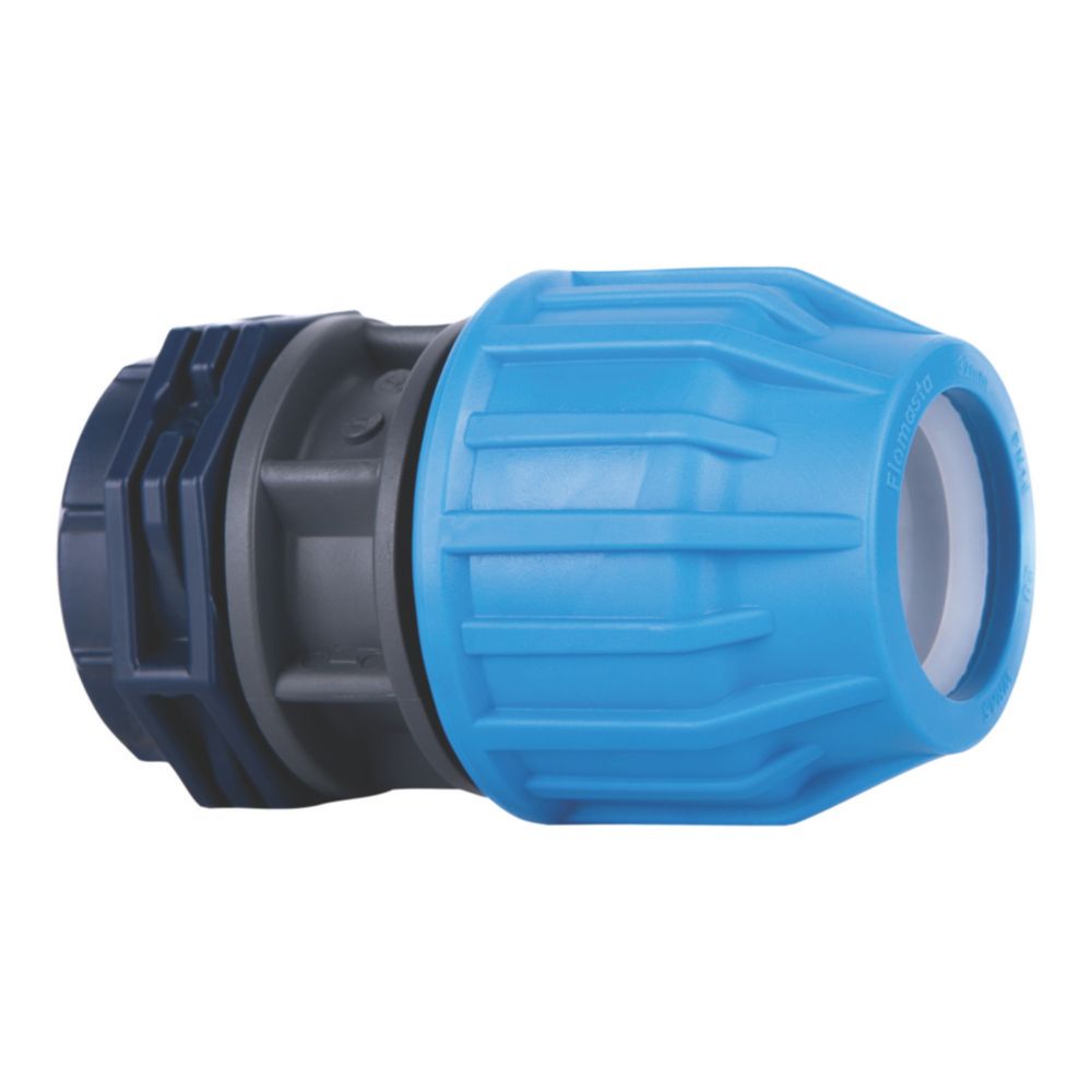 Flomasta MDPE Copper Adaptor 32mm x 28mm - Screwfix