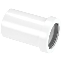 McAlpine Multi-fit Straight Connector White 40mm x 40mm - Screwfix