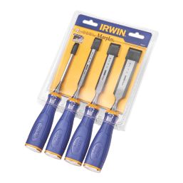Irwin Marples Bevel Edge Wood Chisel Set 4 Pieces - Screwfix