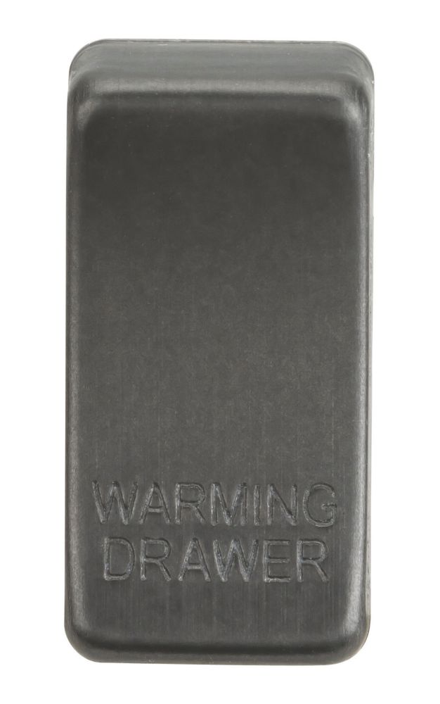 Knightsbridge 'WARMING DRAWER' Switch Cover Smoked Bronze - Screwfix