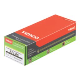 Timco Hex Socket Timber Frame Construction & Landscaping Screws 6.7mm x ...