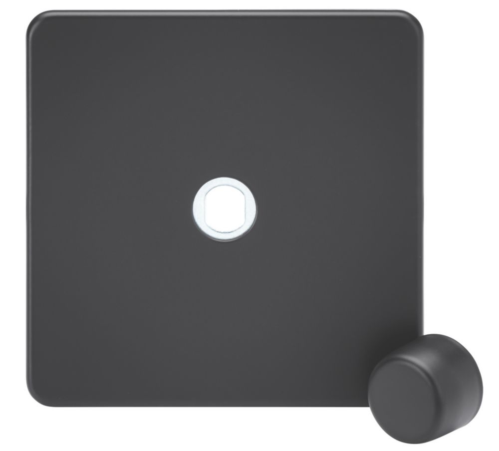 Knightsbridge Screwless 1-Gang Modular Dimmer Switch Anthracite - Screwfix Knightsbridge Screwless 1-Gang Modular Dimmer Switch Anthracite - Screwfix