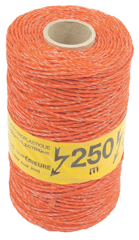 Stockshop Electric Fence Polywire Orange 3mm x 250m | Tapes & Rope ...