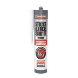 Evo-Stik Sticks Like Sh*t Solvent-Free Grab Adhesive White 290ml - Screwfix