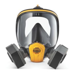 DEWALT Large Full Face Mask Respirator A2-P3 - Screwfix