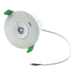 Lexco Fixed Recessed Non-Maintained Emergency LED Downlight White 1.6W ...