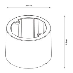 Lexco Fixed Recessed Non-Maintained Emergency LED Downlight White 1.6W 300lm 104mm - Screwfix