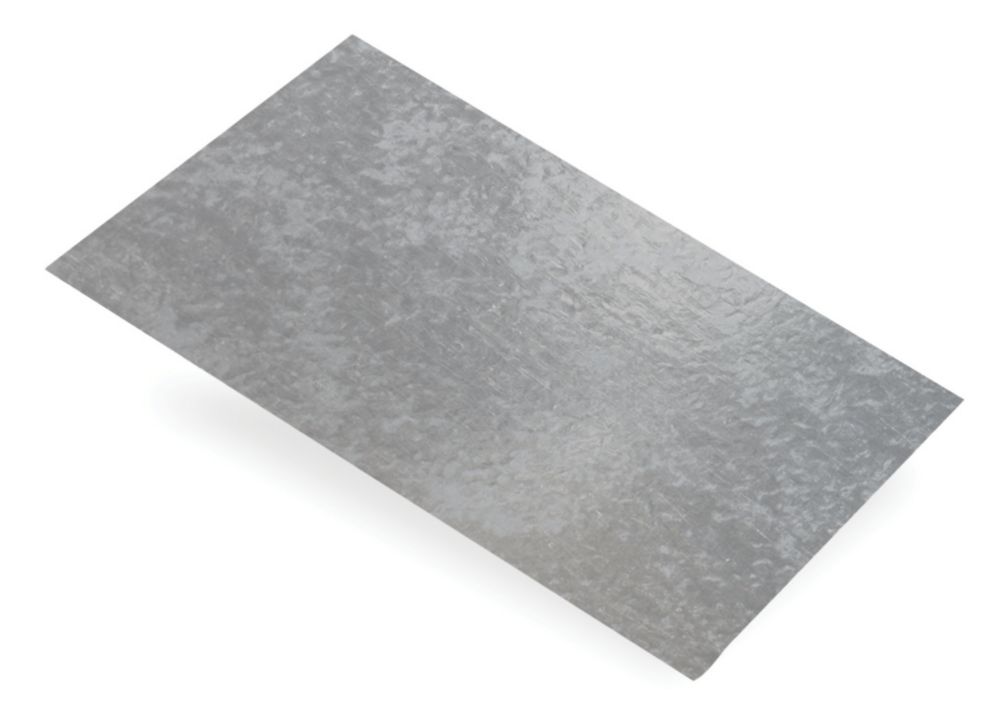 Essentials Smooth Protective Door Plate Galvanised Steel 250mm x 500mm ...