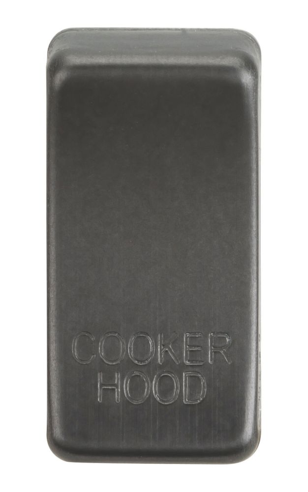 Knightsbridge 'COOKER HOOD' Switch Cover Smoked Bronze - Screwfix