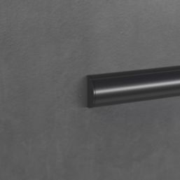 D-Line Black Mini Trunking End Caps 30mm x 15mm 2 Pack - Screwfix