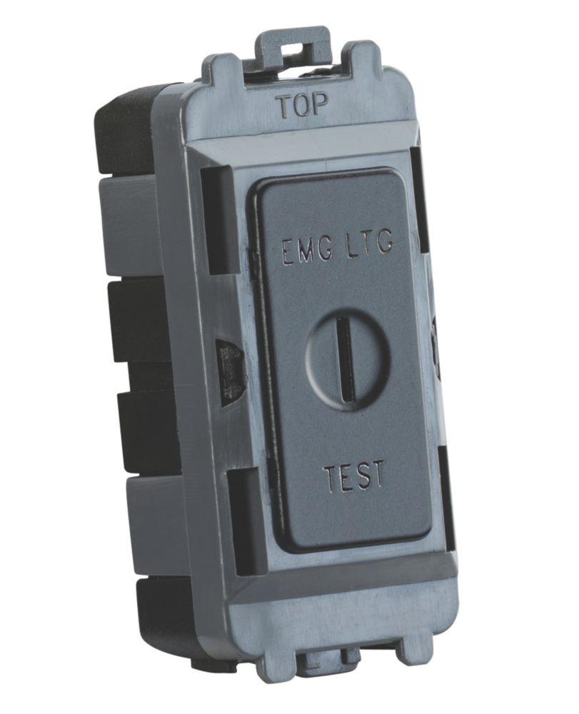 Knightsbridge 20AX Grid SP Emergency Lighting Test Key Switch Matt ...