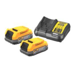 DEWALT DCF840E2T-GB 18V 2 x 1.7Ah Li-Ion PowerStack Brushless Cordless Impact Driver - Screwfix