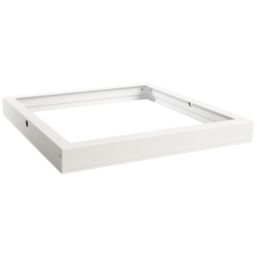 Luceco White Luxpanel Surface-Mounted Frame 610mm x 610mm - Screwfix