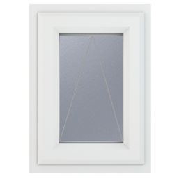 Crystal Top Opening Obscure Triple-Glazed Casement White uPVC Window ...