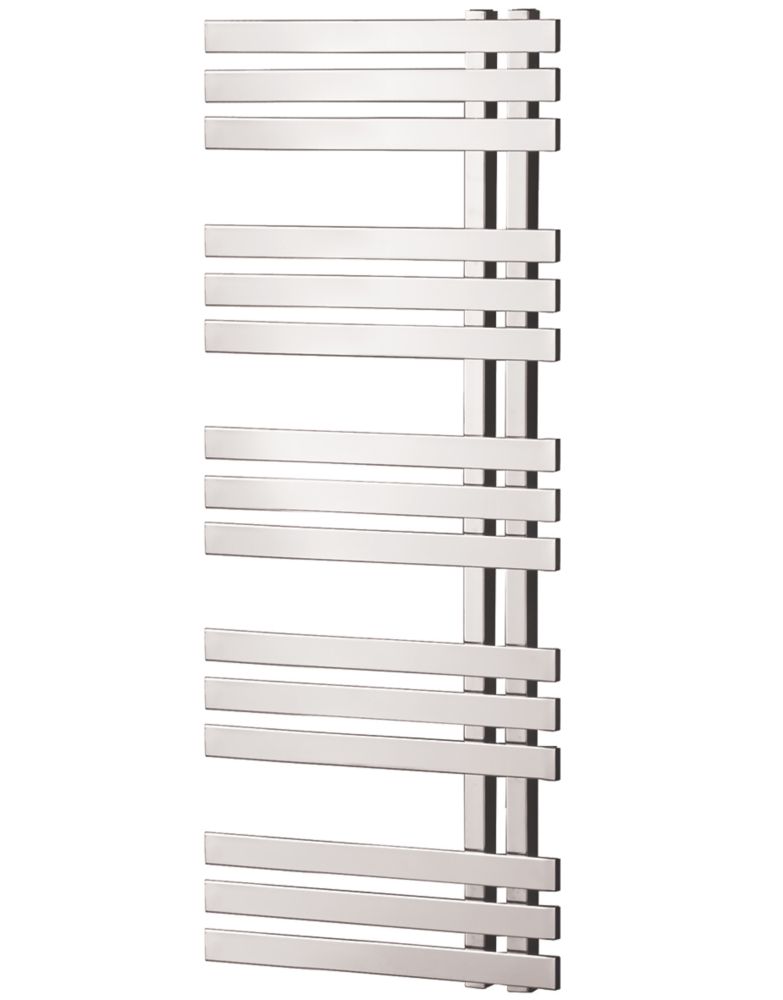 Towelrads 1200mm x 500mm 1123BTU Chrome Flat Designer Towel Radiator ...