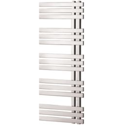 Towelrads 1200mm x 500mm 1123BTU Chrome Flat Designer Towel Radiator ...