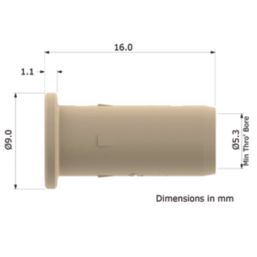 JG Speedfit Plastic Push-Fit Pipe Inserts 10mm 10 Pack - Screwfix