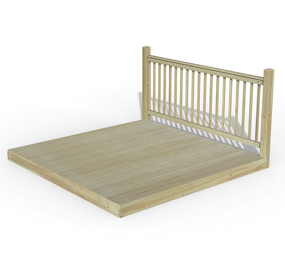 Forest Ultima Decking Kit with 1 x Balustrade 2.4m x 2.4m - Screwfix