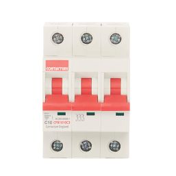 Contactum Defender 10A TP C Curve 3-Phase MCB - Screwfix