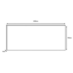 Wilsonart Carrara Marble High-Rise Splashback 3050mm x 750mm x 4mm ...