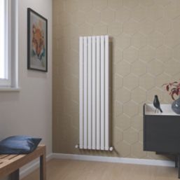Ximax Fortuna 1500mm x 410mm 2488BTU White Vertical Designer Radiator ...