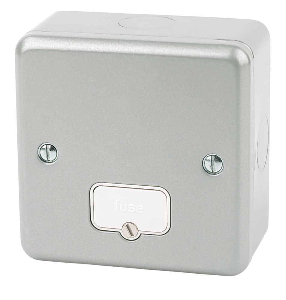 MK Metalclad Plus 13A Unswitched Metal Clad Fused Spur Aluminium with ... MK Metalclad Plus 13A Unswitched Metal Clad Fused Spur Aluminium with ...