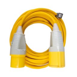 Defender Yellow 110V 32A Extension Lead 14m x 4.00mm² - Screwfix