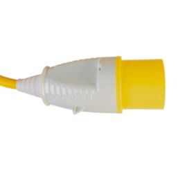 Defender Yellow 110V 32A Extension Lead 14m x 4.00mm² - Screwfix