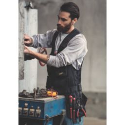 Snickers 4250 Tool Vest Black X Large 46" Chest - Screwfix