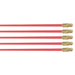 Super Rod CR-RX5 5mm Flexible Red Cable Rods 5m 5 Pieces - Screwfix