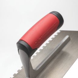 Marshalltown QLT 6mm Notched Tile Trowel 11" x 4.5" - Screwfix