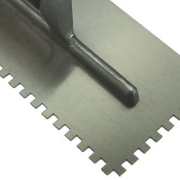 Marshalltown QLT 6mm Notched Tile Trowel 11" x 4.5" - Screwfix