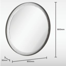 Sensio Hebe TrioTone Round Illuminated Bathroom Mirror With 1500lm LED ...