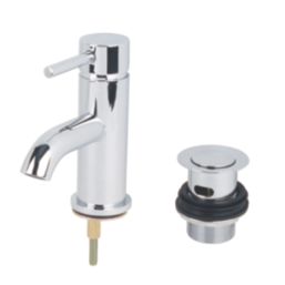 Swirl Ola Chrome 152mm Standard Lever Mono Basin Mixer Tap With Clicker ...