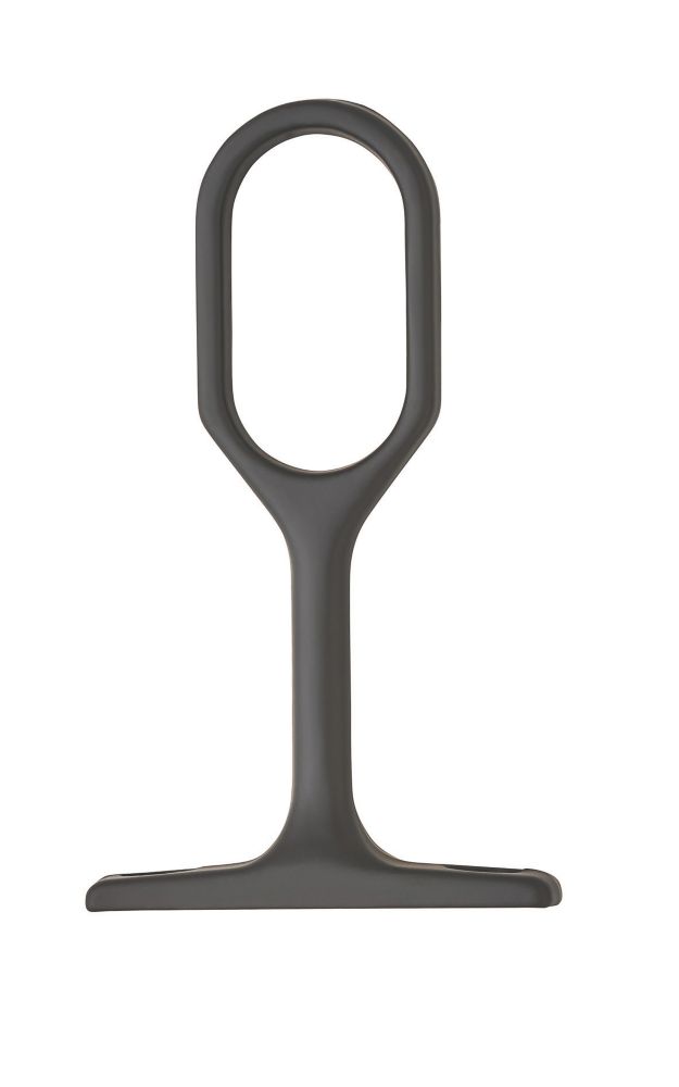 Rail & Tube Solutions Oval Centre Support Bracket Black 15mm - Screwfix