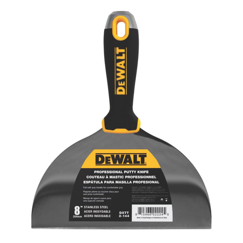 DeWalt Soft Grip Handle Jointing Filling Knife 8 204mm Screwfix